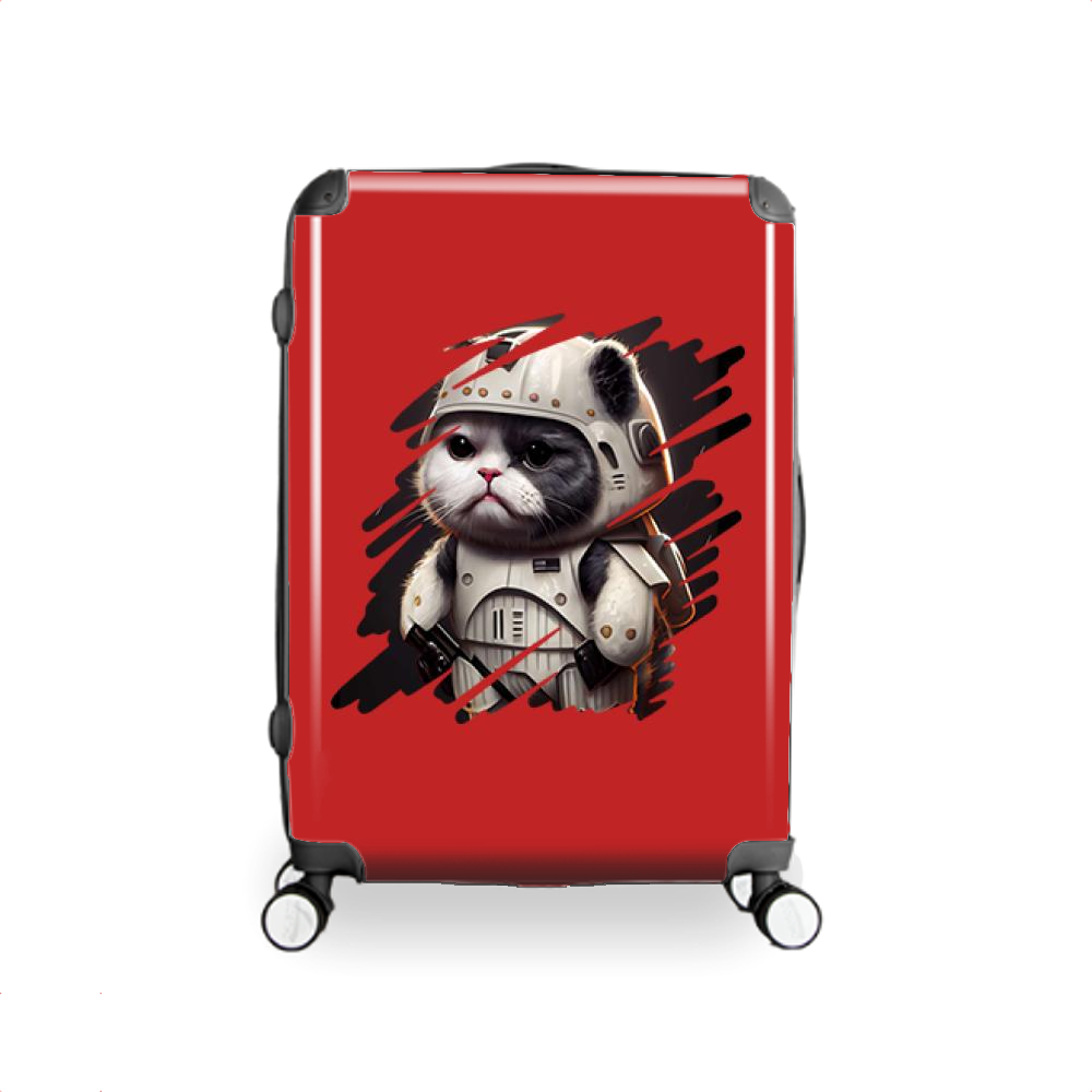 Cute Stormtrooper Meow, Cat Hardside Luggage