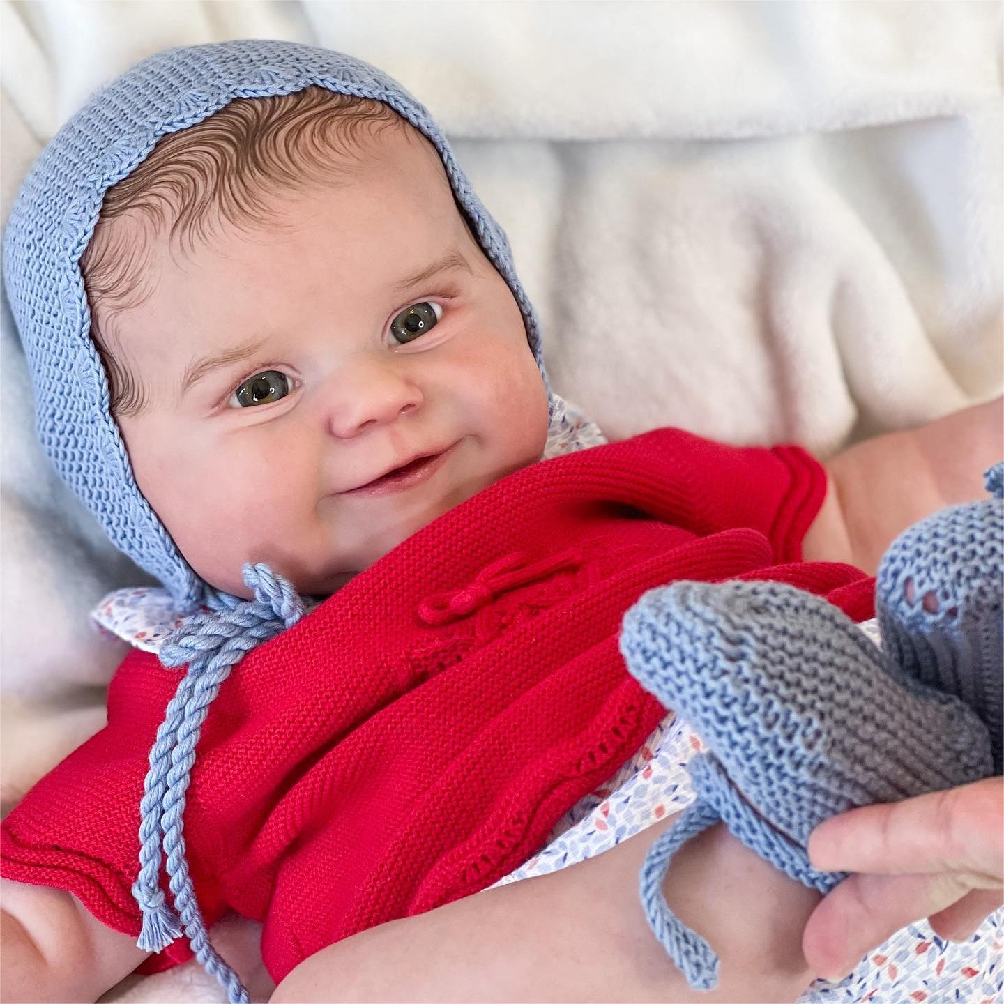 Full Body Silicone Soft Reborn Baby Doll Octavius,Washable Poseable ...