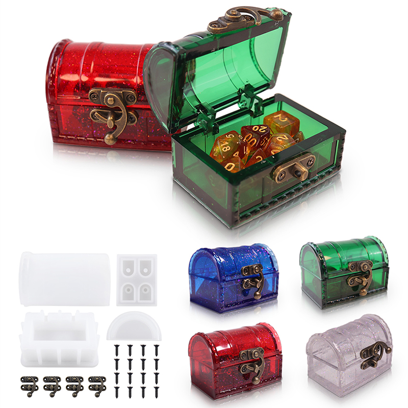 Unlock Your Creativity with CrazyMold's Treasure Chest Resin Molds Kit!