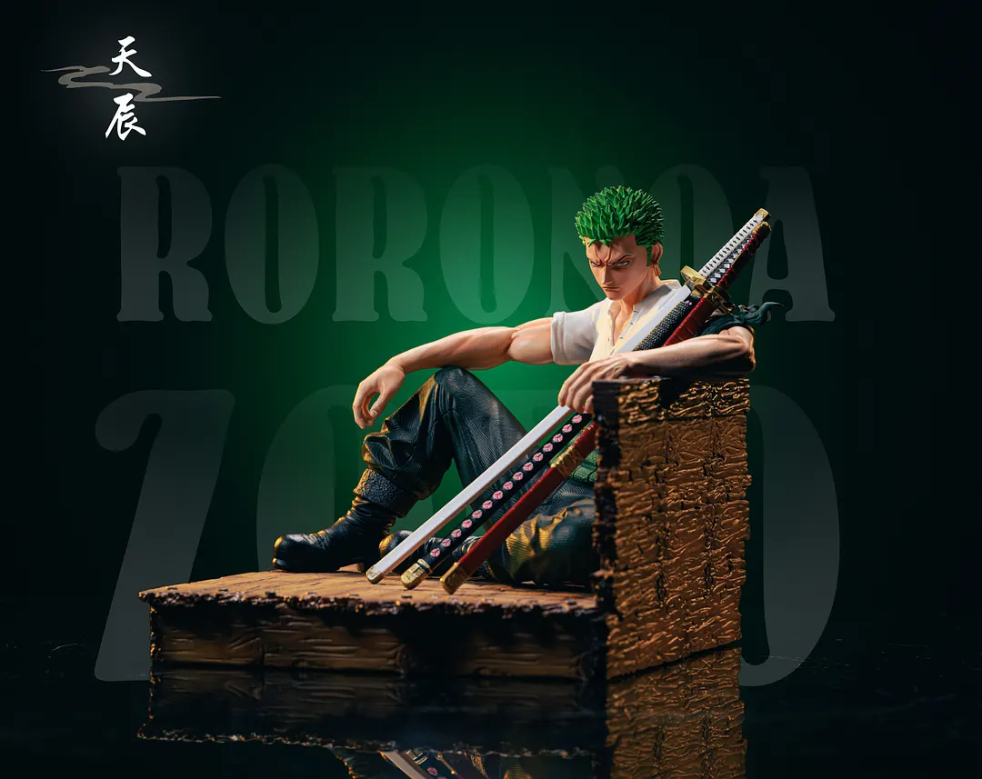 Sitting Roronoa Zoro - ONE PIECE Resin Statue - TianChen Studio