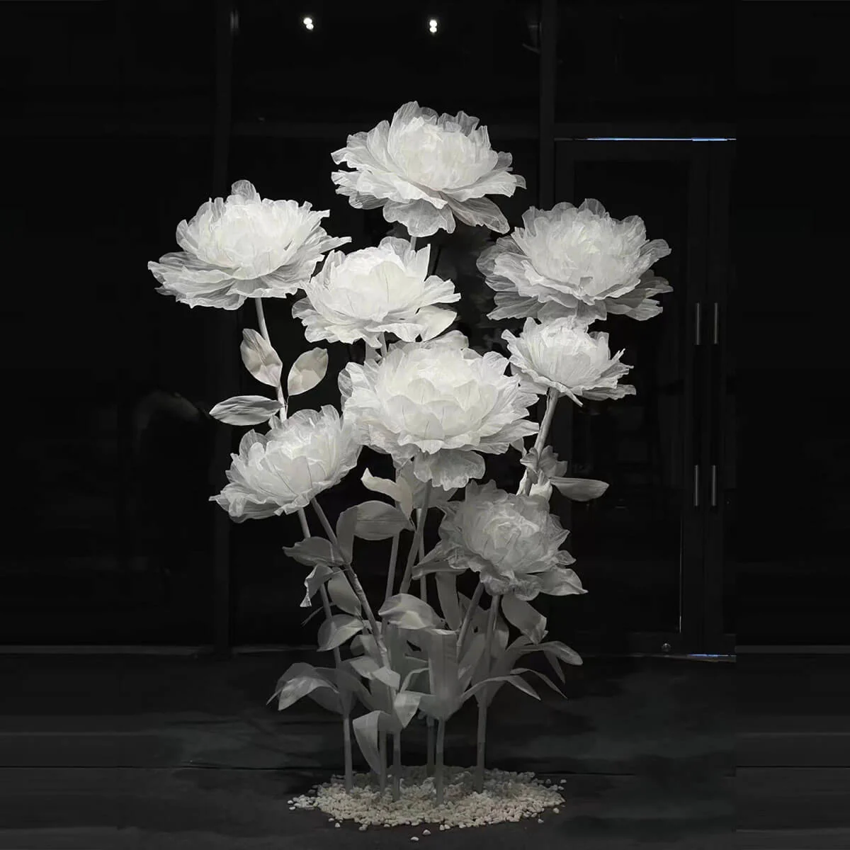 Giant Peony Paper Flower Set For Bridal Store Decorations