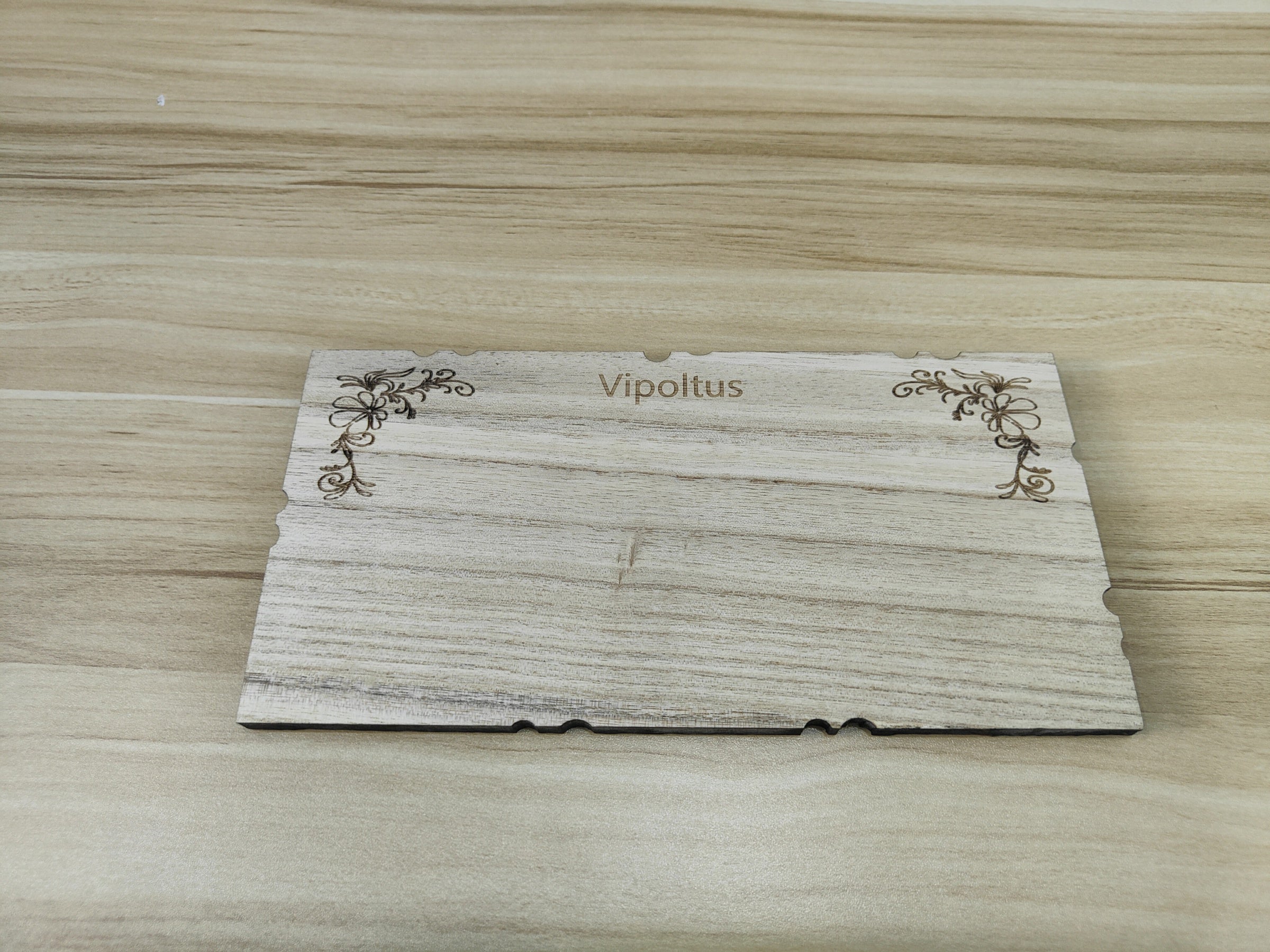 Vipoltus Placards of Wood, Unfinished Rectangle Blank Wooden Slices for ...
