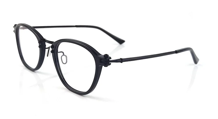 Italian Acetate Glasses Frame Men Square Eyeglasses Titanium Women ...