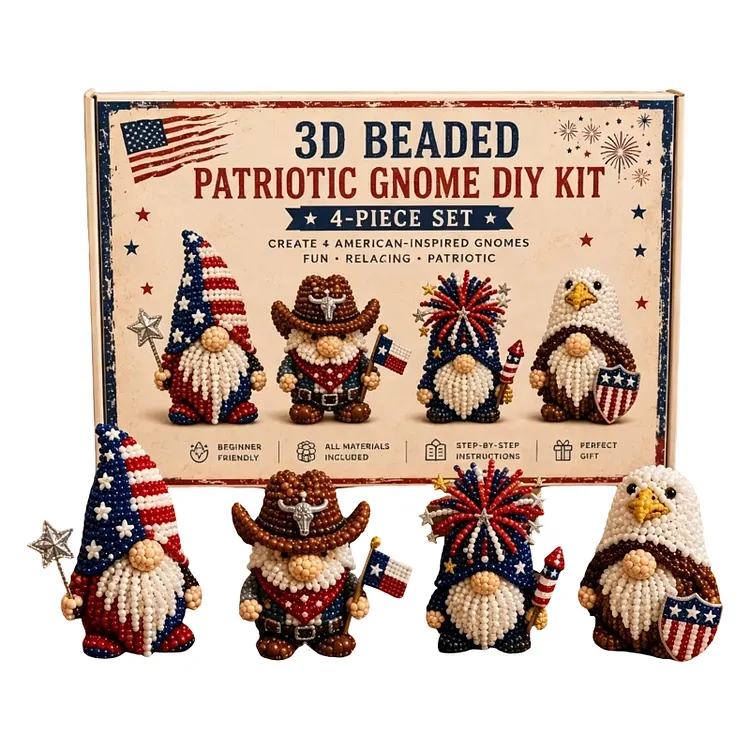 American Commemorative DIY Kit Creative Beaded Embroidery Kit for ...