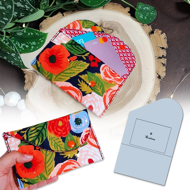 Double Sided Wallet Sewing Template - Include Instructions