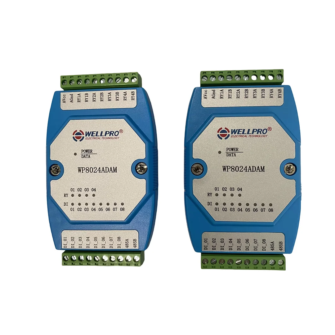 WP8024ADAM RS485 MODBUS RTU Communications 8DI 4RO 8ch Digital Input ...