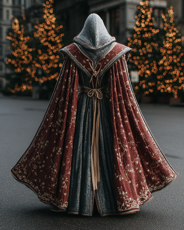 Men's Christmas Party Cape Coat 8766