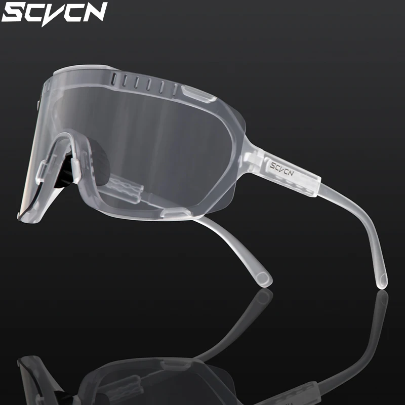 Men's Photochromic Cycling Sunglasses Cycle Glasses Mountain Bike Road ...