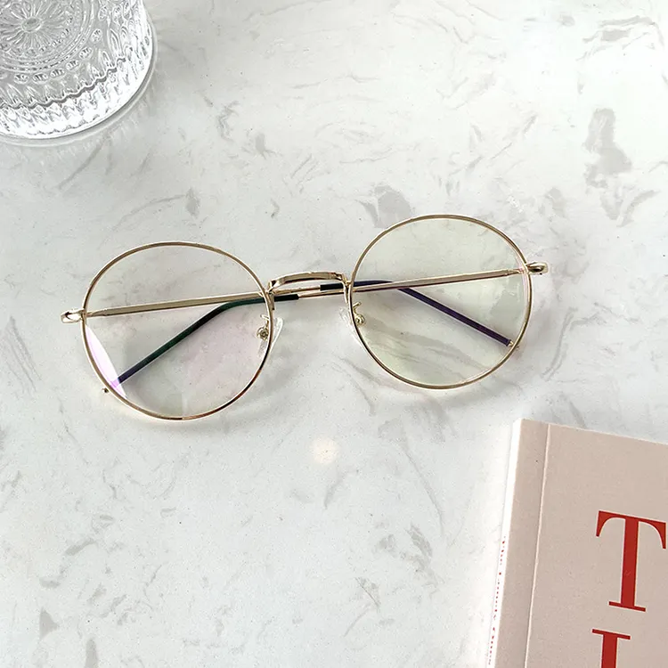 Vintage Retro Style Eyeglass Frames Round Shape Blue Light Blocking ...