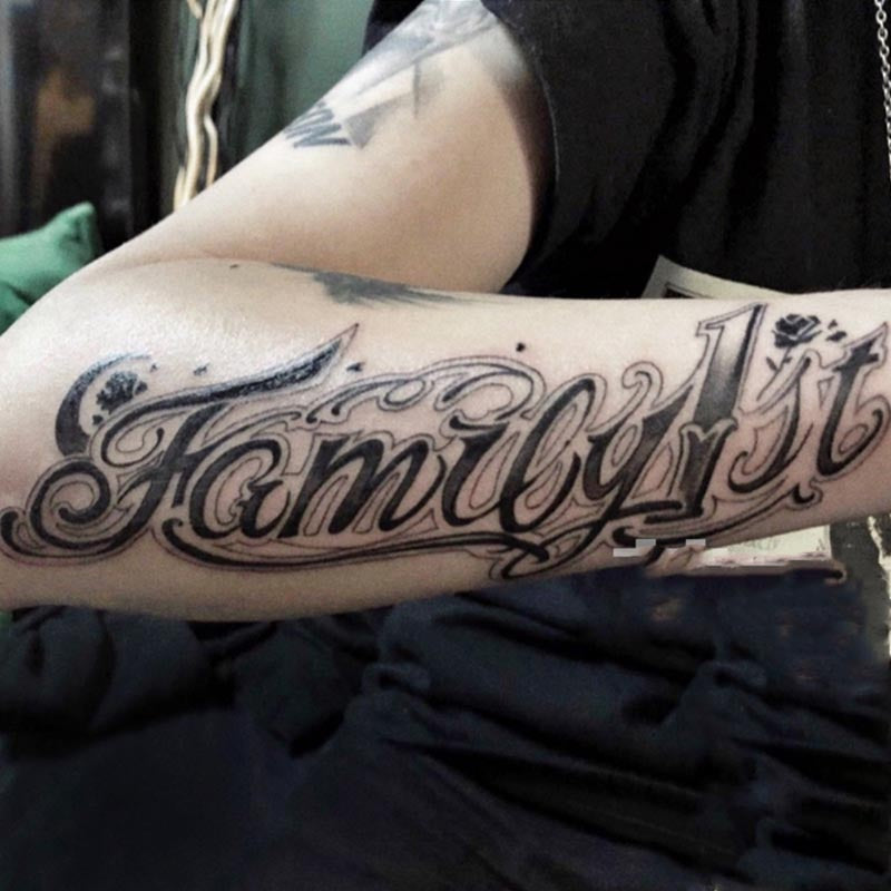 Waterproof Temporary Tattoo Stickers English Alphabet Tattoo Flash ...