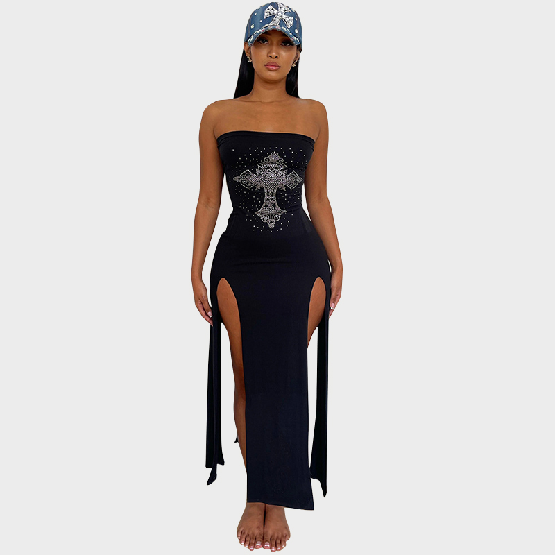 Gothic Cross Hot Drill Dress