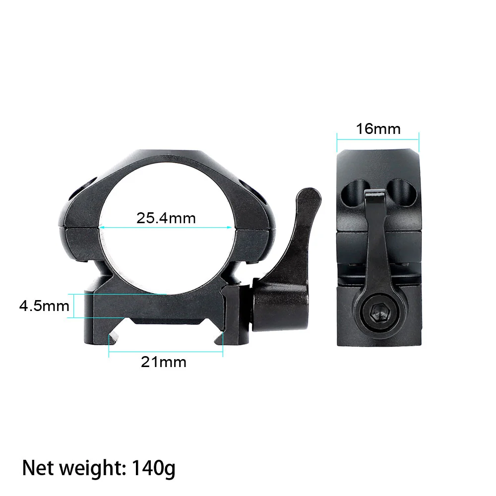 ohhunt® 25.4mm 30mm Picatinny Rifle Steel Scope Rings Mount Low Medium ...