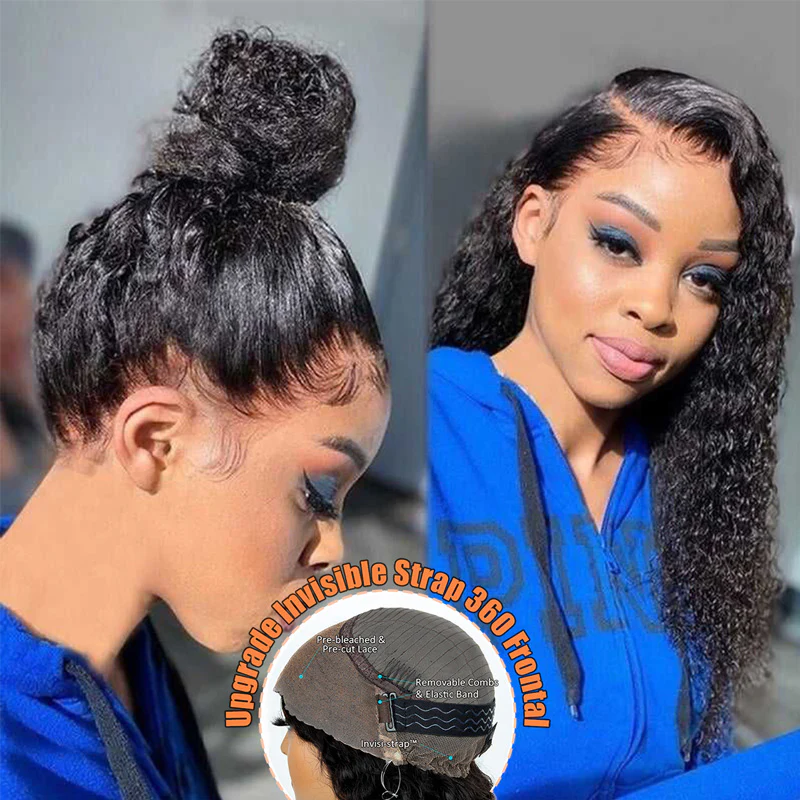 Water Wave Invisi-Strap Snug Fit HD Lace 360 Frontal Wig