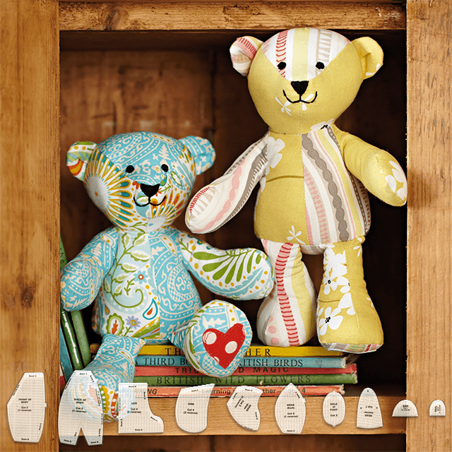 Memory Bear Template Set(9 PCS)-With Instructions