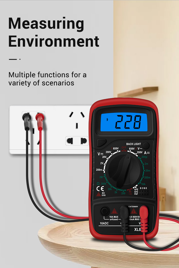 ANENG XL830L Digital Multimeter, ESR Meter Tester, Automotive ...