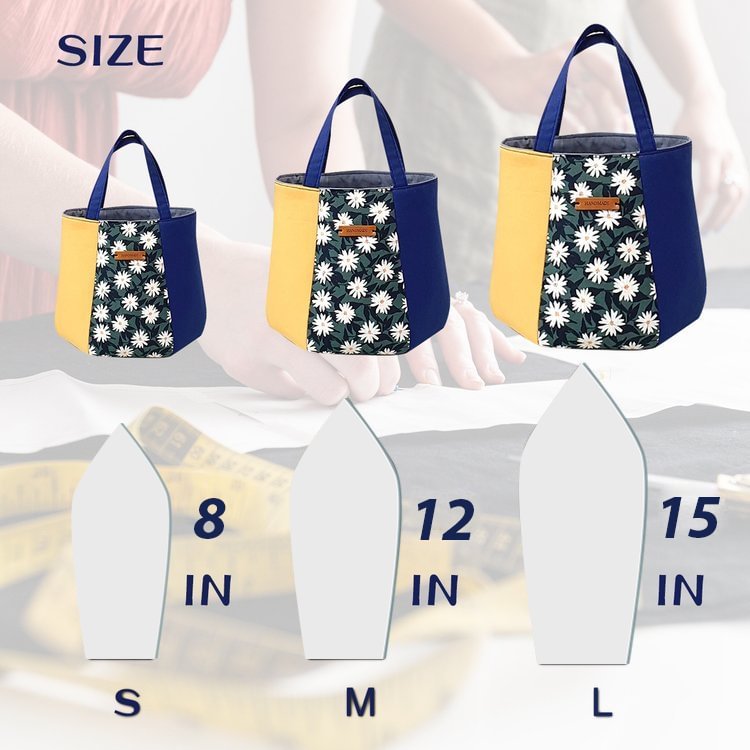 Hexagon-shaped Tote Bag Cutting Ruler (With Instructions)