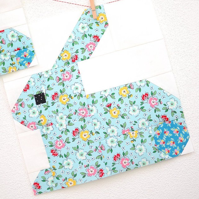Cute Bunny Quilt Template