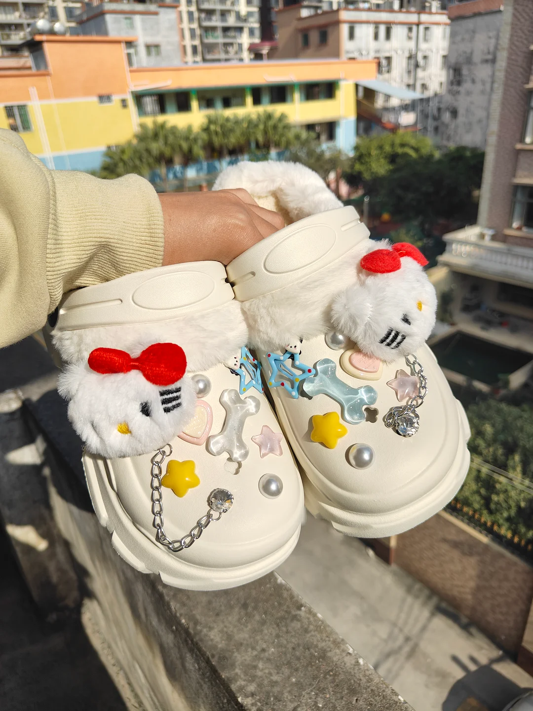 Kawaii Kitty High Heel Crocs