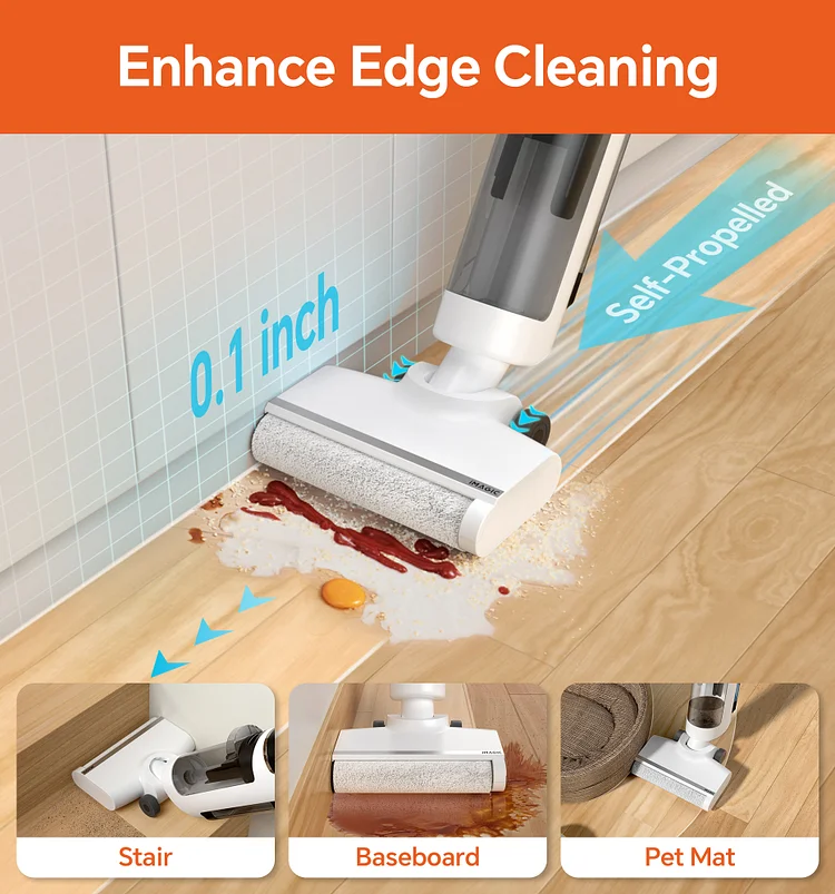 IMAGIC M3 Wet Dry Vacuum Cleaner, Cordless Vacuum Mop All in One for ...