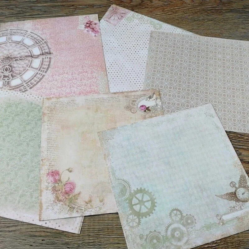 Nigikala Time Patterned Paper Scrapbooking Paper Pack Handmade Craft ...