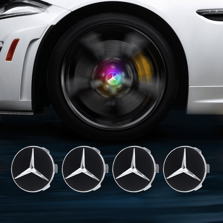 Greetlight Mercedes-Benz-Compatible Magnetic Suspension Hub Caps & LED ...