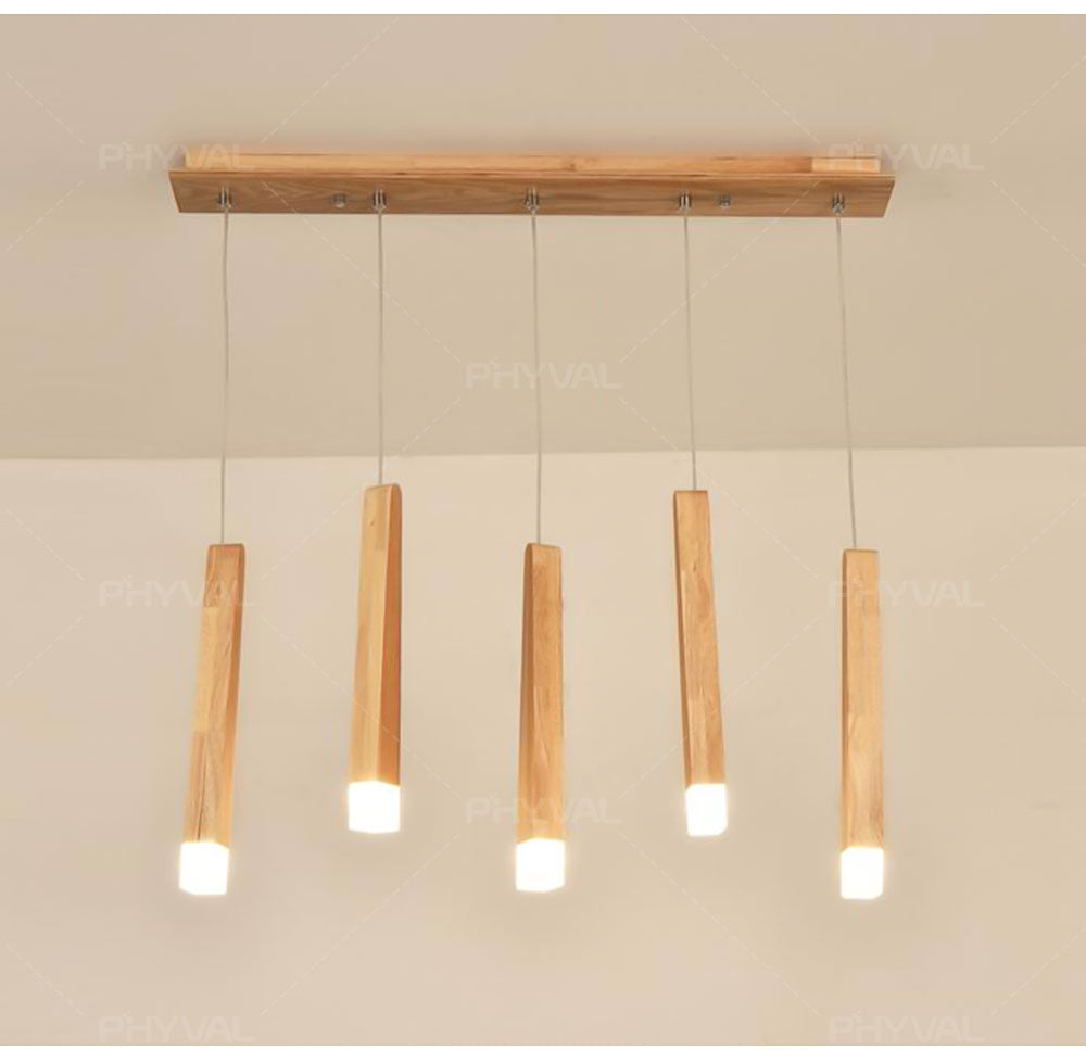 Led Pendant Lamp Matchstick Pendant Lamp Wooden Light Creative Pendant ...