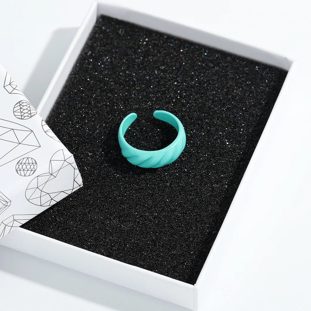 CANDY COLOR OPEN RING