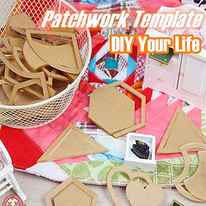 54pcs Patchwork Quilting Pattern Templates