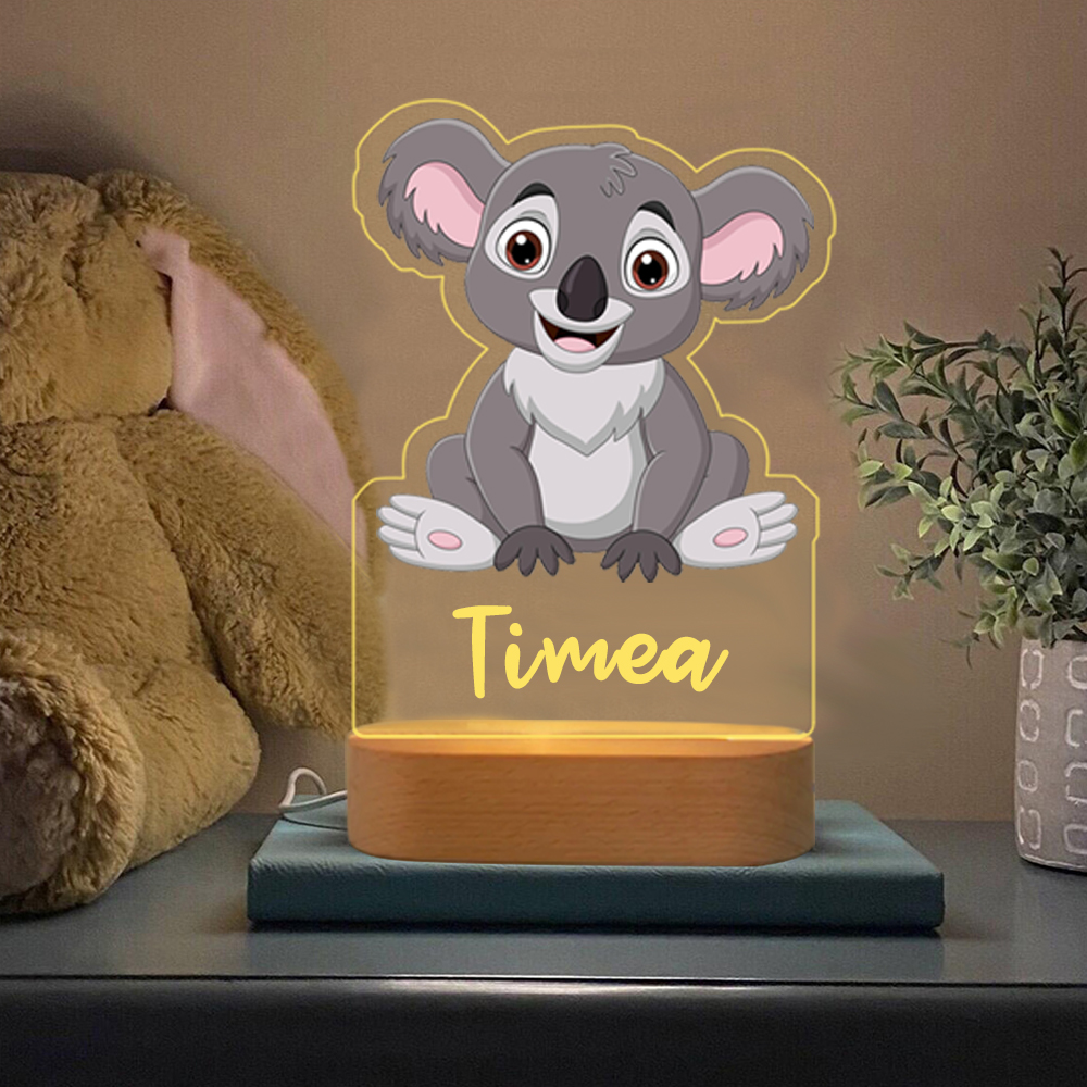 Custom Name Koala LED light