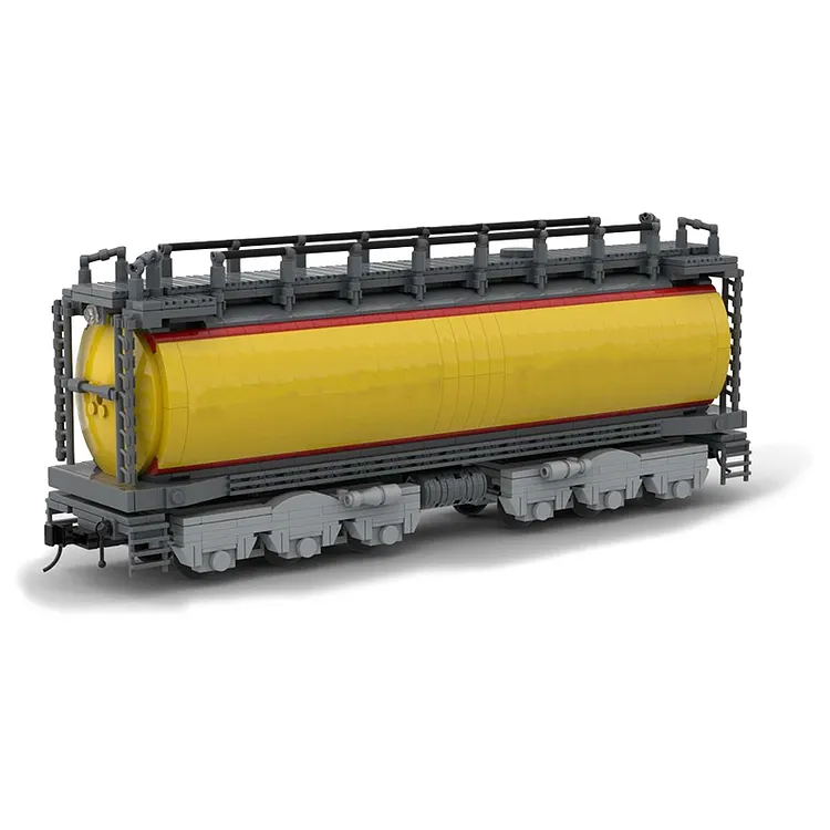 Union Pacific GTEL 8500 Tanker BuildMoc Freight Train Vehicle Track