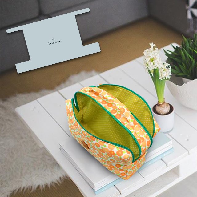 Multifunction Double Zipper Box Pouch——Template+Manual