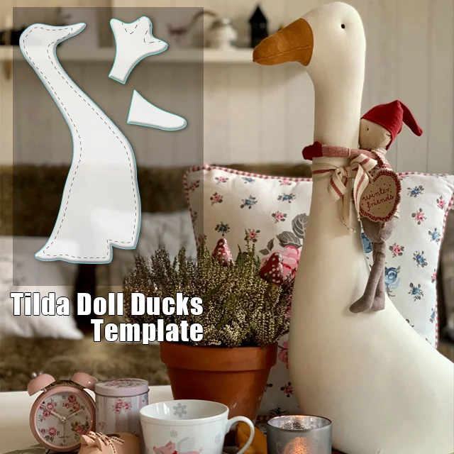 Tilda Doll Ducks Decor Template Set (3PCS) - With Instructions