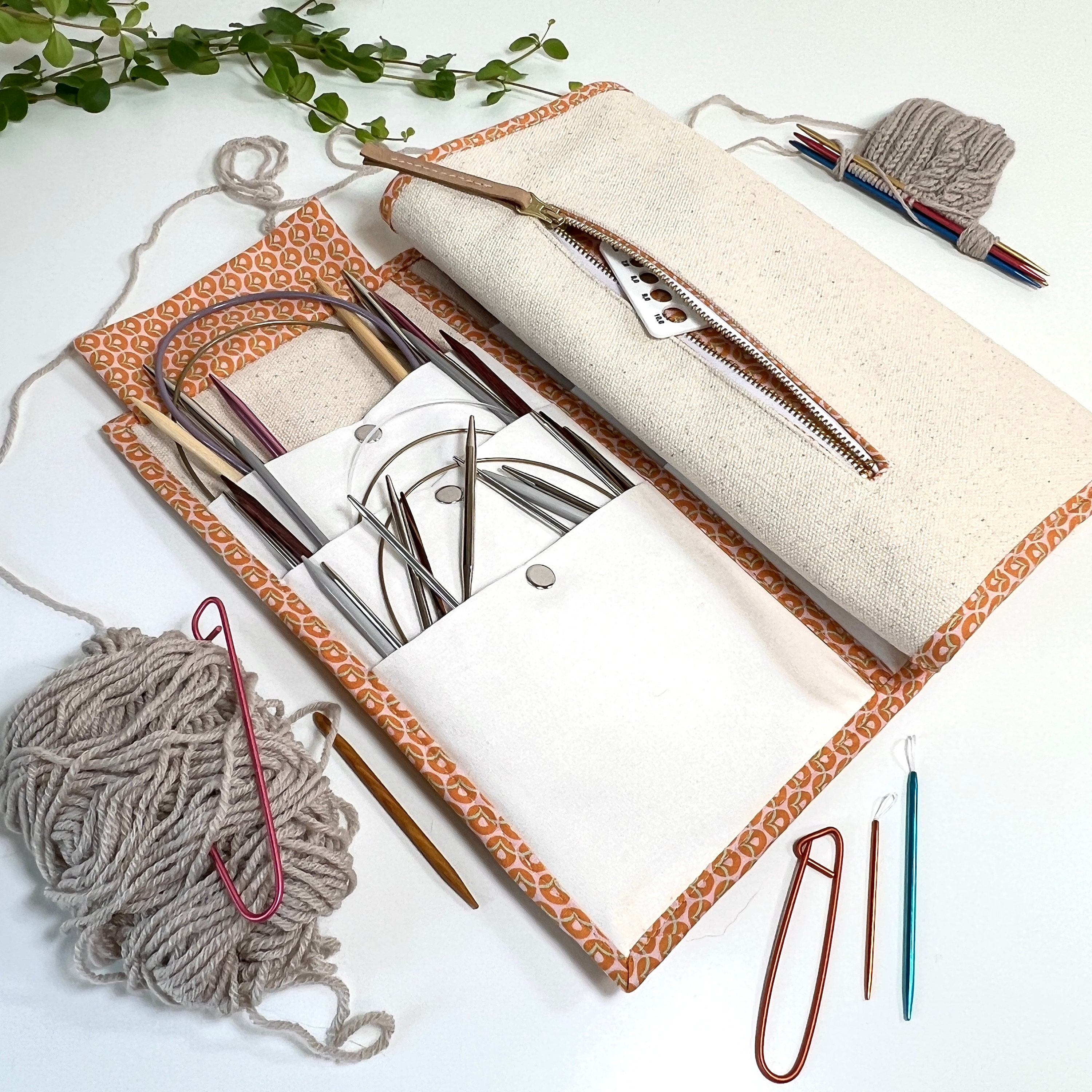 Knitting Needle Organizer Template Set - With Instructions