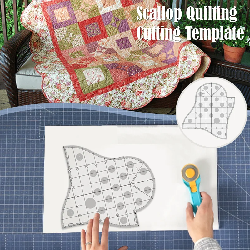 Creative Scallop Quilting Cutting Template
