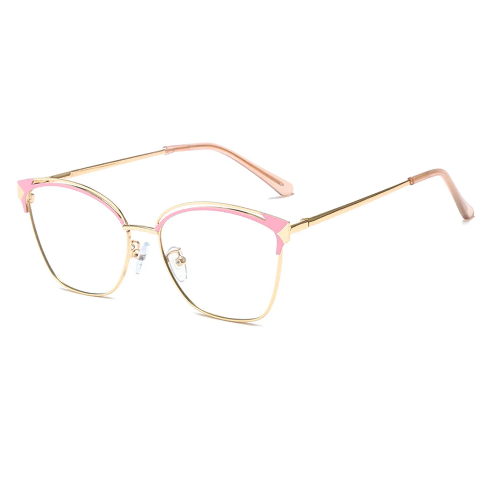 Retro Square Anti-Blue Light Glasses Radiation Resistant HD Lens ...