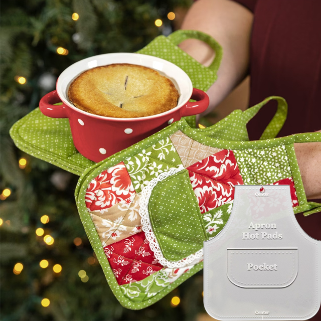 Apron Hot Pads Acrylic Template - With Instructions