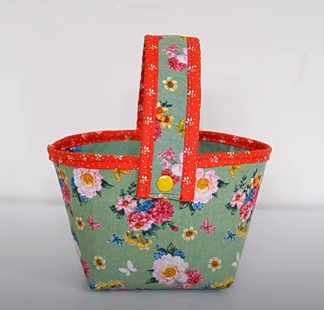 Easy DIY Cute Cloth Basket Template - Includes Tutorial