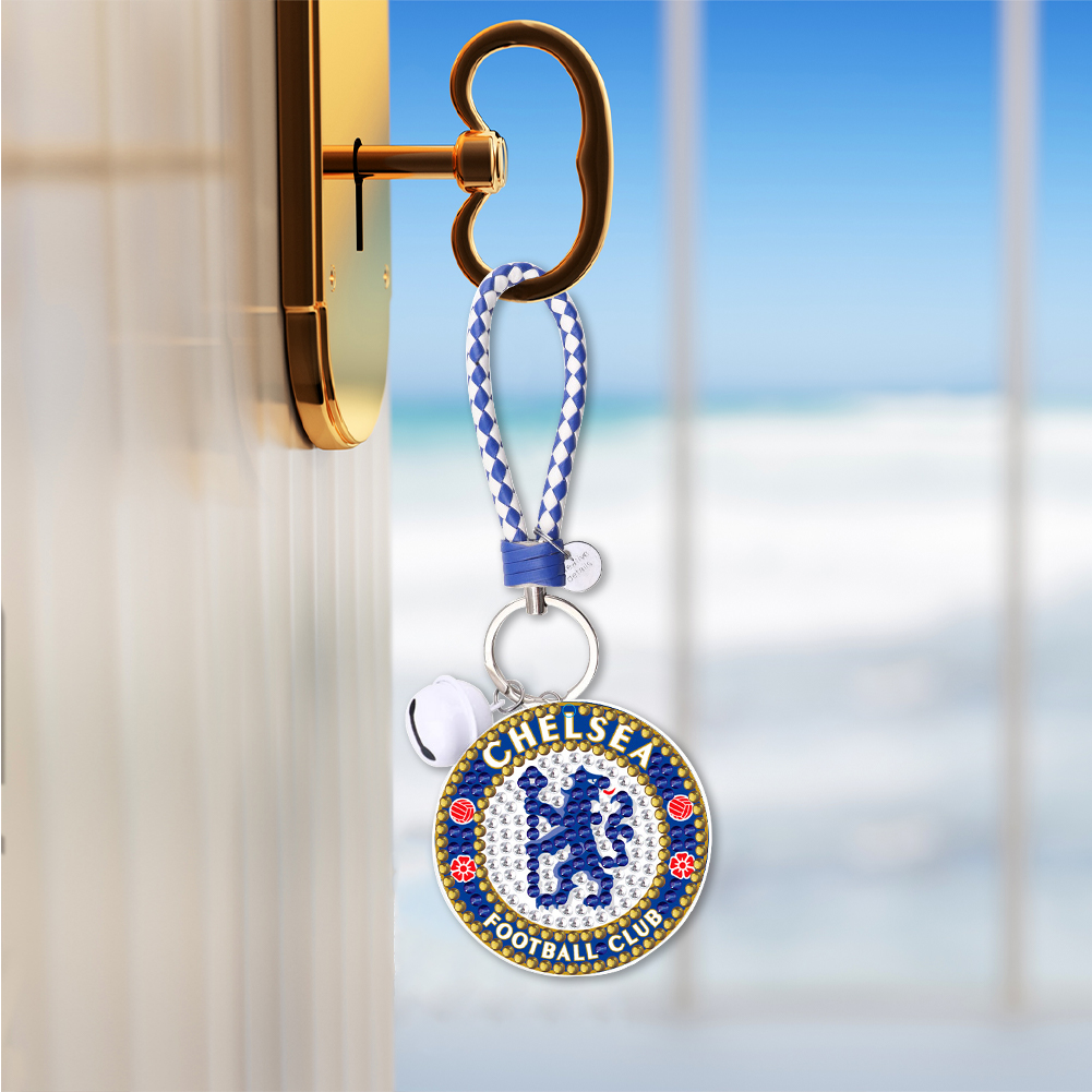 DIY Diamonds Painting Keychain Chelsea Football Club Badge