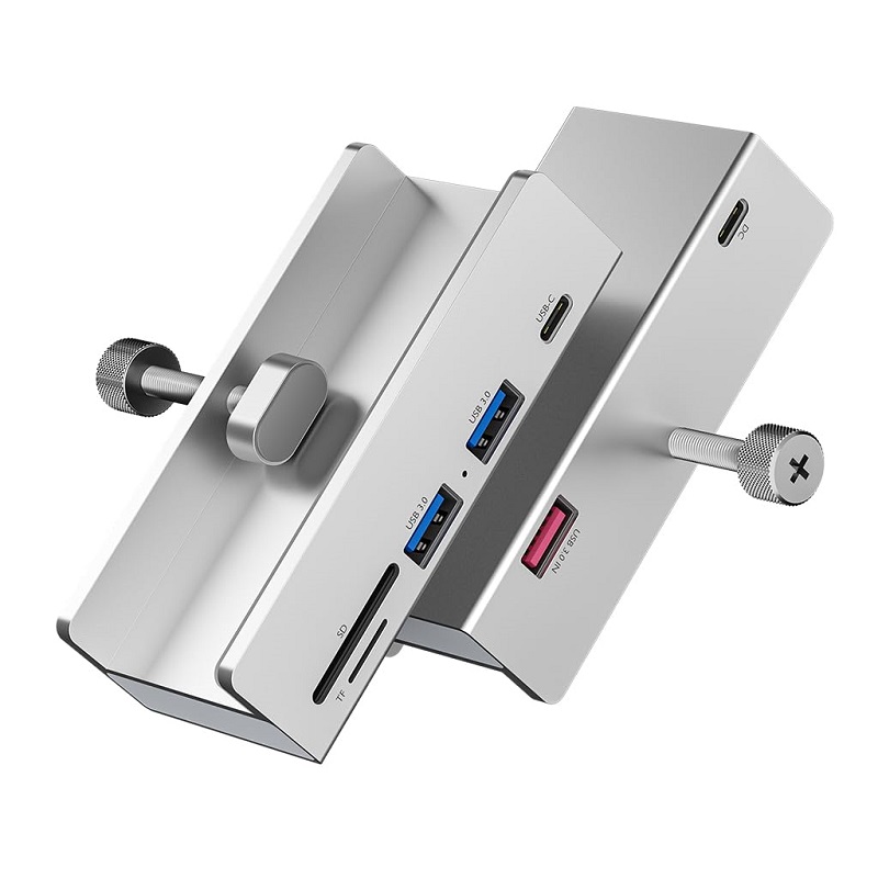 Under-desk Bracket Expansion Dock USB3.0 Multi-Function Splitter Snap ...