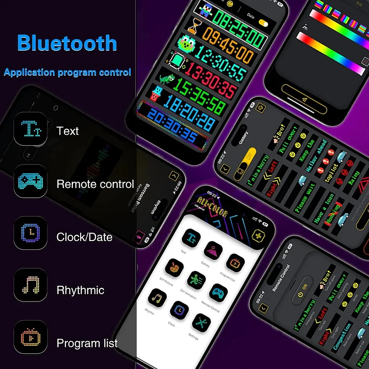 Customizable RGB Flex LED Display With APP Remote
