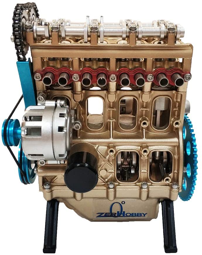 ZeroHobby Full Metal Assembling Inline Gasoline Teching V4 DM13 Four ...