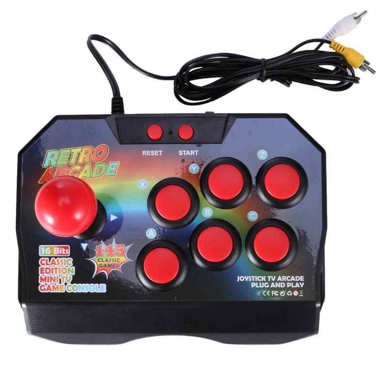Classic Joystick Game Controller AV Plug Gamepad Console with 145 Games ...