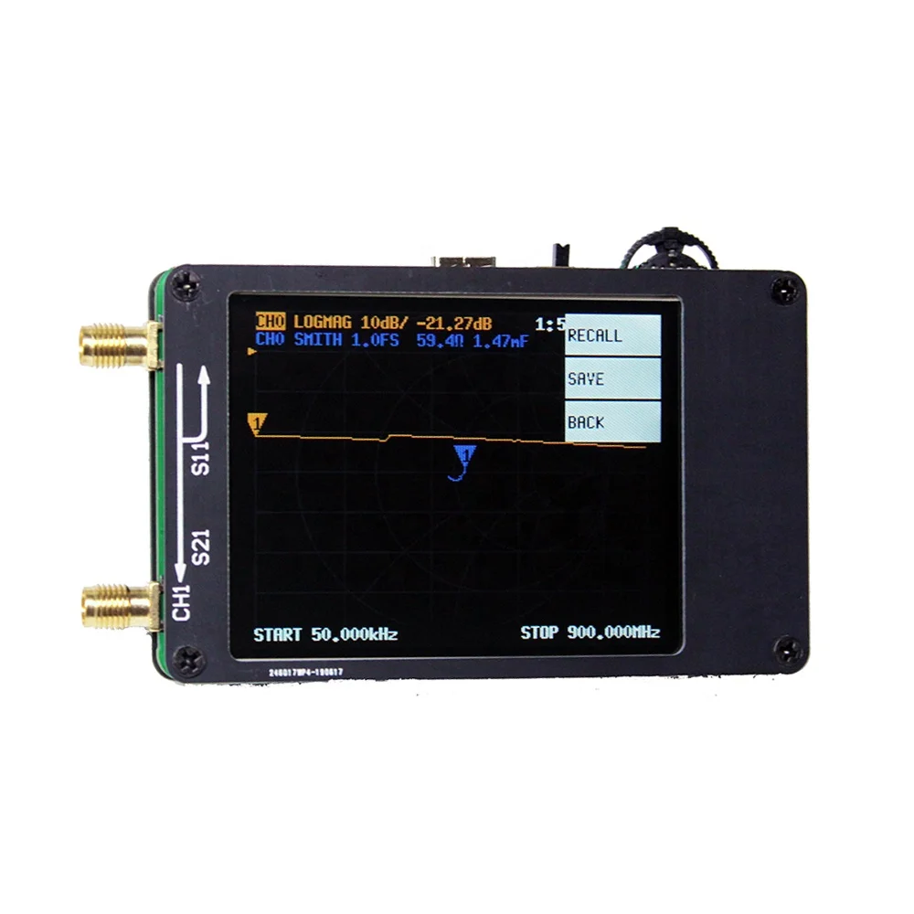 50KHz-900MHz MF HF VHF UHF RF Network Analyzer DIY Antenna Analyzer ...