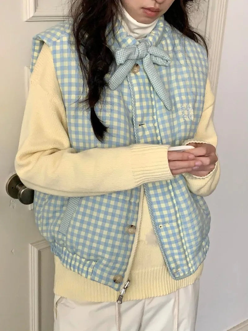 Uveng Blue Plaid Vest