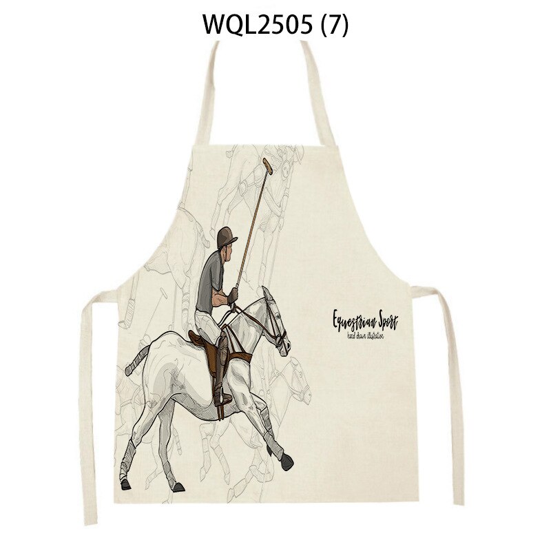 Linen Kitchen Apron - Classical mythological animal