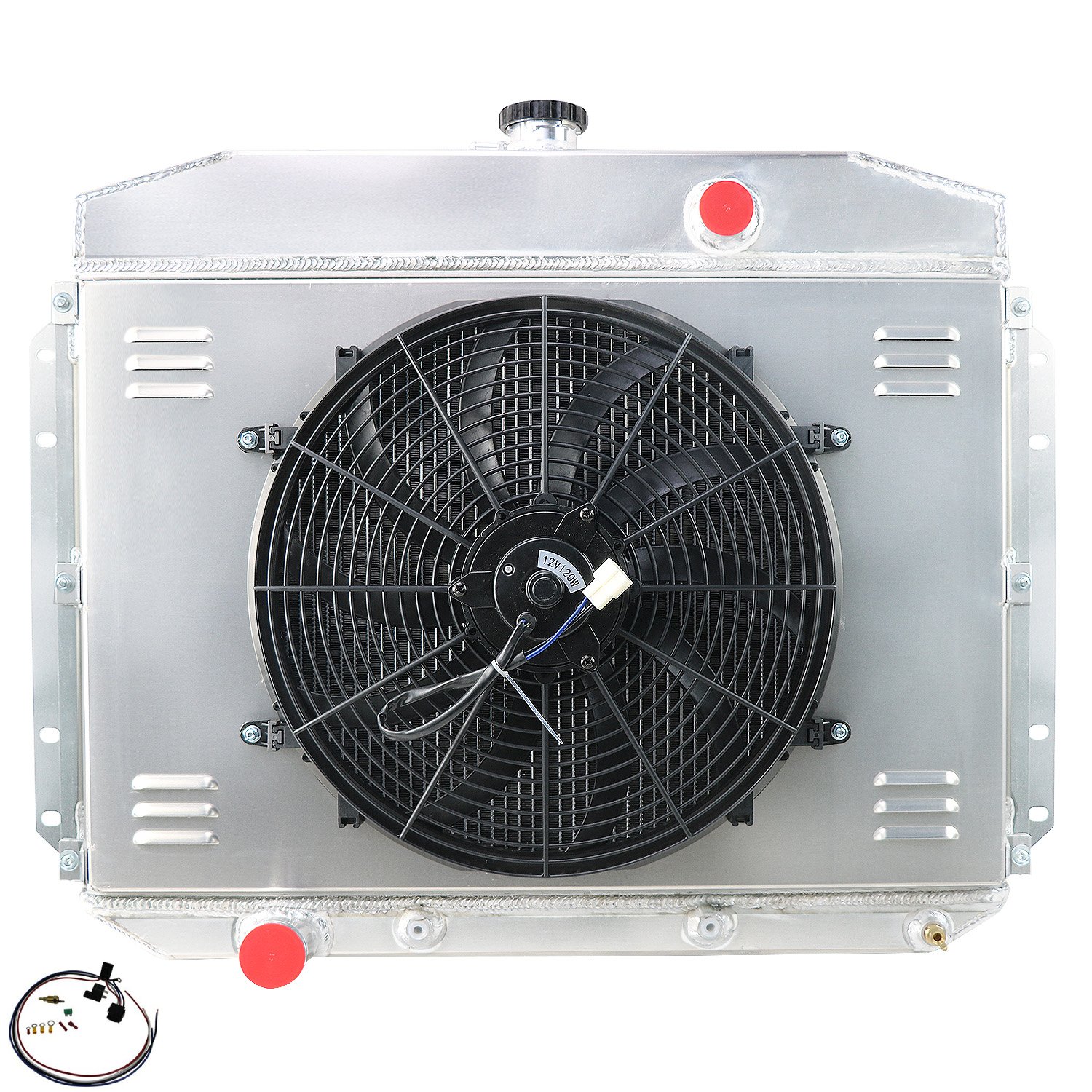 4 Row Radiator Shroud Fans For 1961-1964 Ford F100 F250 F350 Truck ...