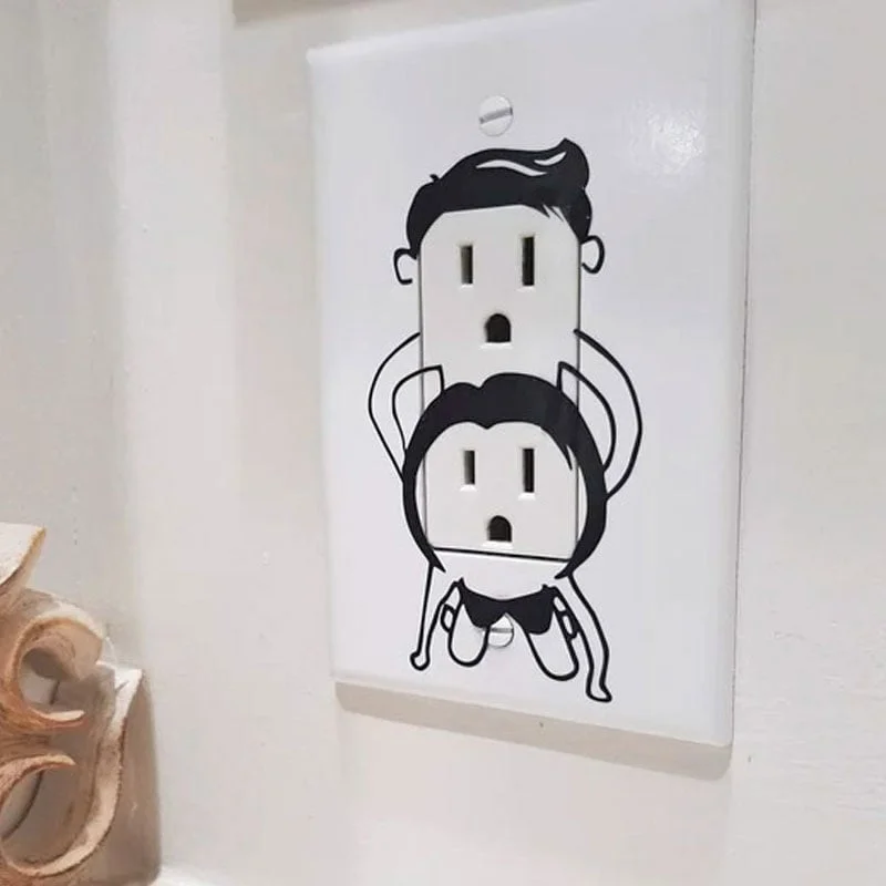Funny Outlet Cover Decal