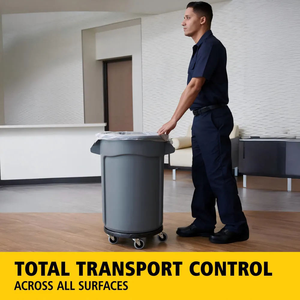 Saker® Round Trash Can Dolly Cart Heavy Duty Garbage Can Dolly with ...
