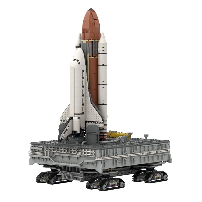 Space Aircraft Shuttle Rocket BuildMoc Launch Platform Airplane Bracket ...
