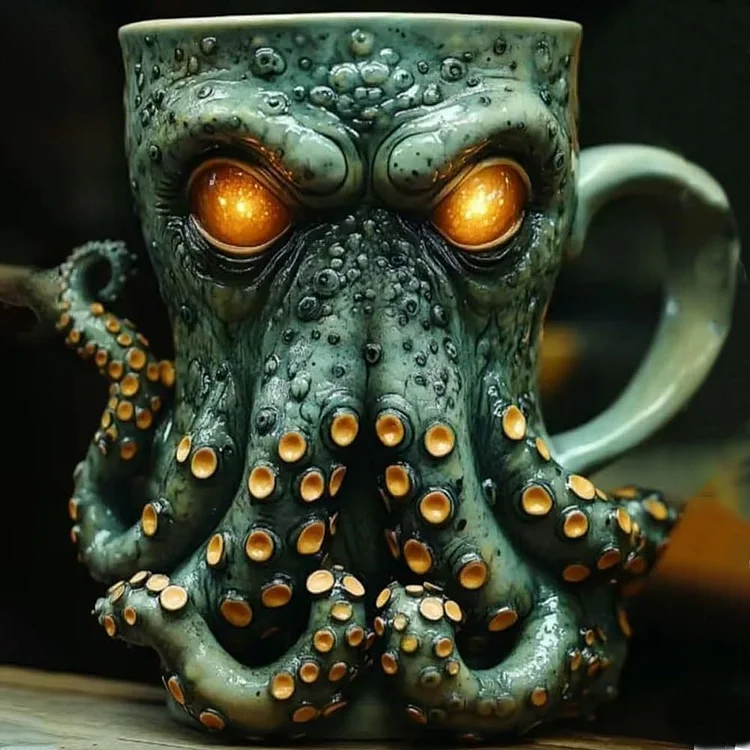 Cthulhu-Inspired Pirate Mug